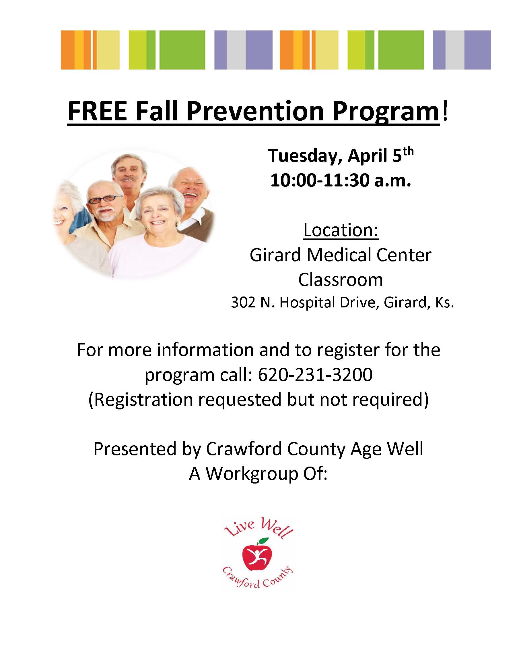 Girard Medical Center - Free Fall Prevention Program April 5th!
