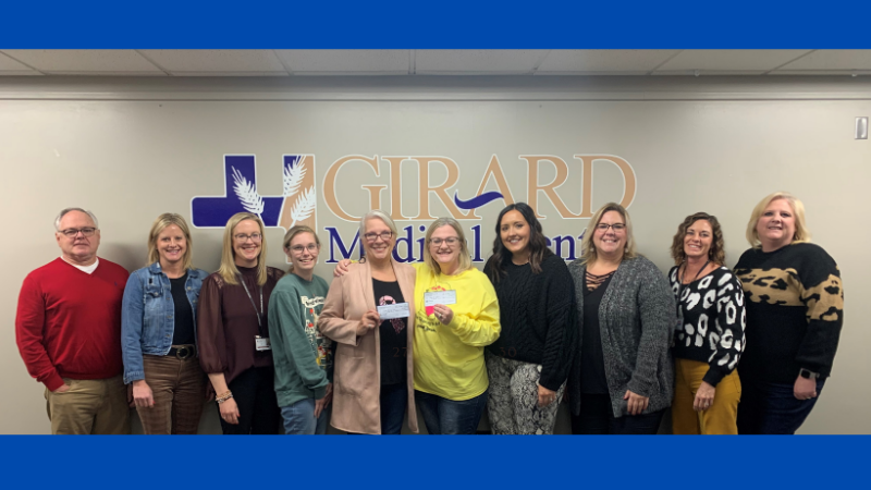 Girard Medical Center - Girard Medical Center Foundation Donates $2000