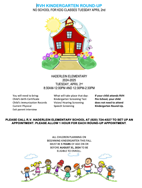 Girard Medical Center - Kindergarten Round Up, April 2nd